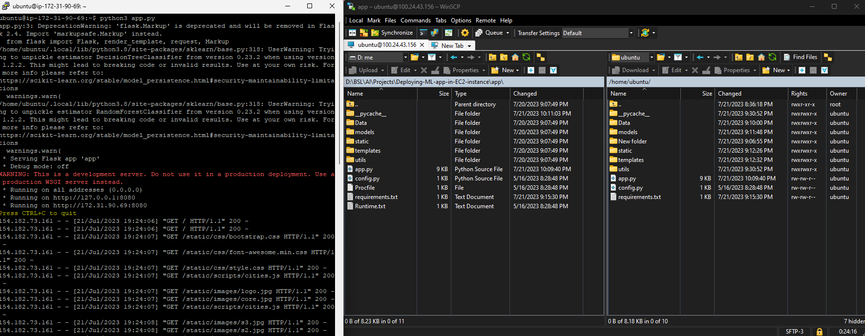 GitHub - basel-ay/Deploying-ML-app-in-EC2-instance: Machine learning based website that ...