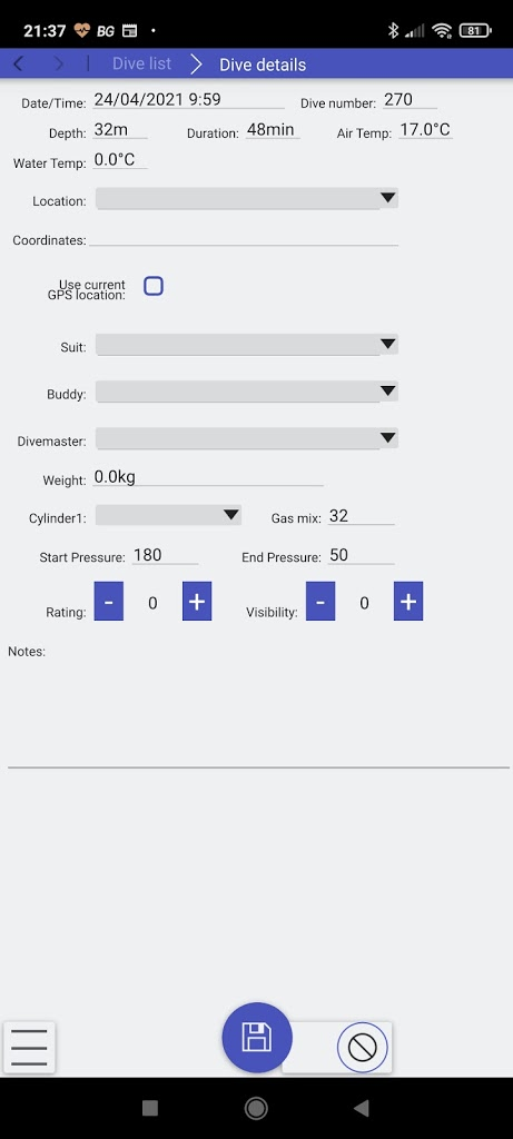 subsurface mobile doesn't save/record cylinder type · Issue #2994 · subsurface/subsurface · GitHub