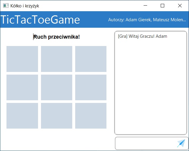 GitHub - agamgk1/TicTacToe_with_chat_online: Online TicTacToe game with chat in Java