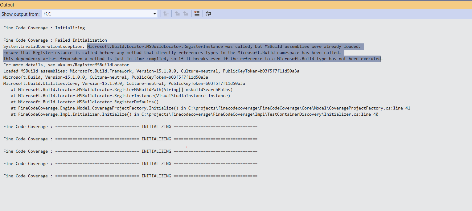 Fine Code coverage error : is not recognized as an internal or external command · Issue #76 ...