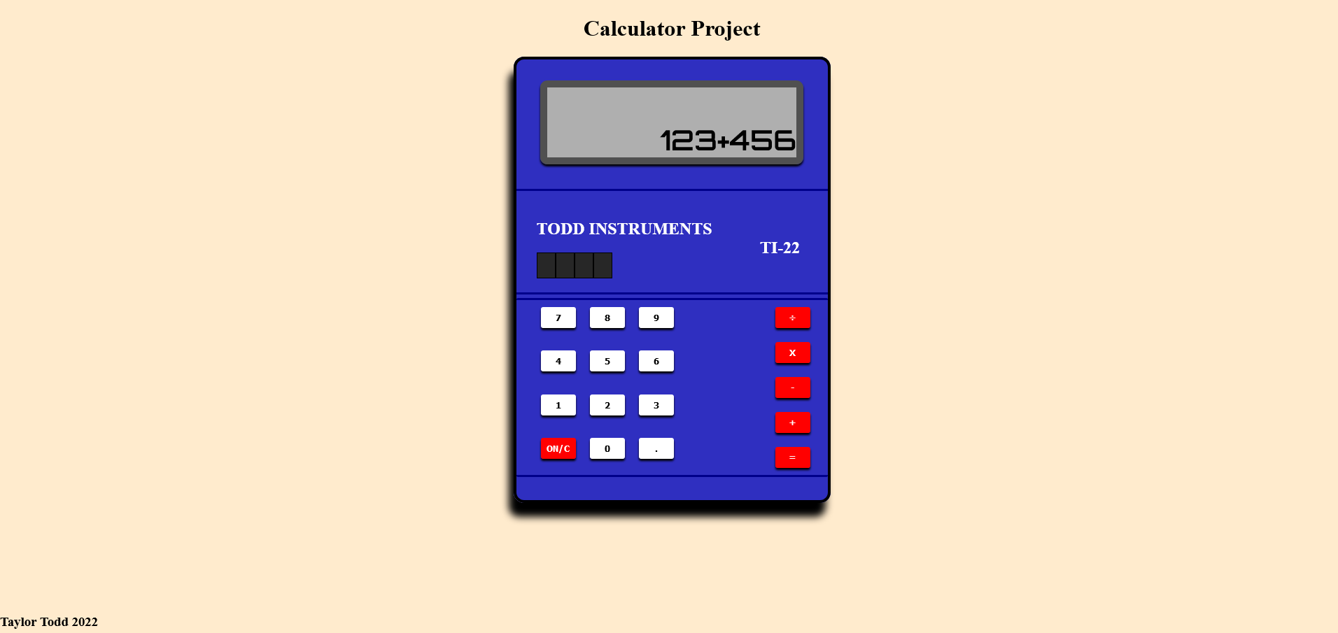 GitHub - Pwnyboy1031/Calculator-TOP: Final project for the foundations section of The Odin Project.
