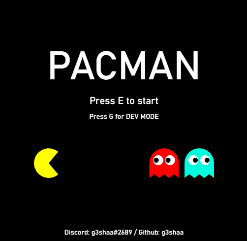 Github Georgiaprahamovpacman Game Javascript Pacman Game
