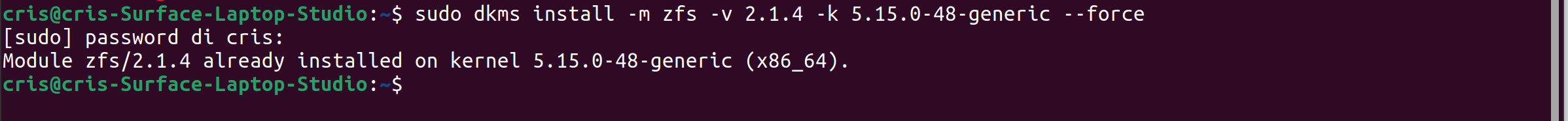 Please I Need Help Reboot And Stuck On Initramfs Command Line Failed To Load The Zfs Module