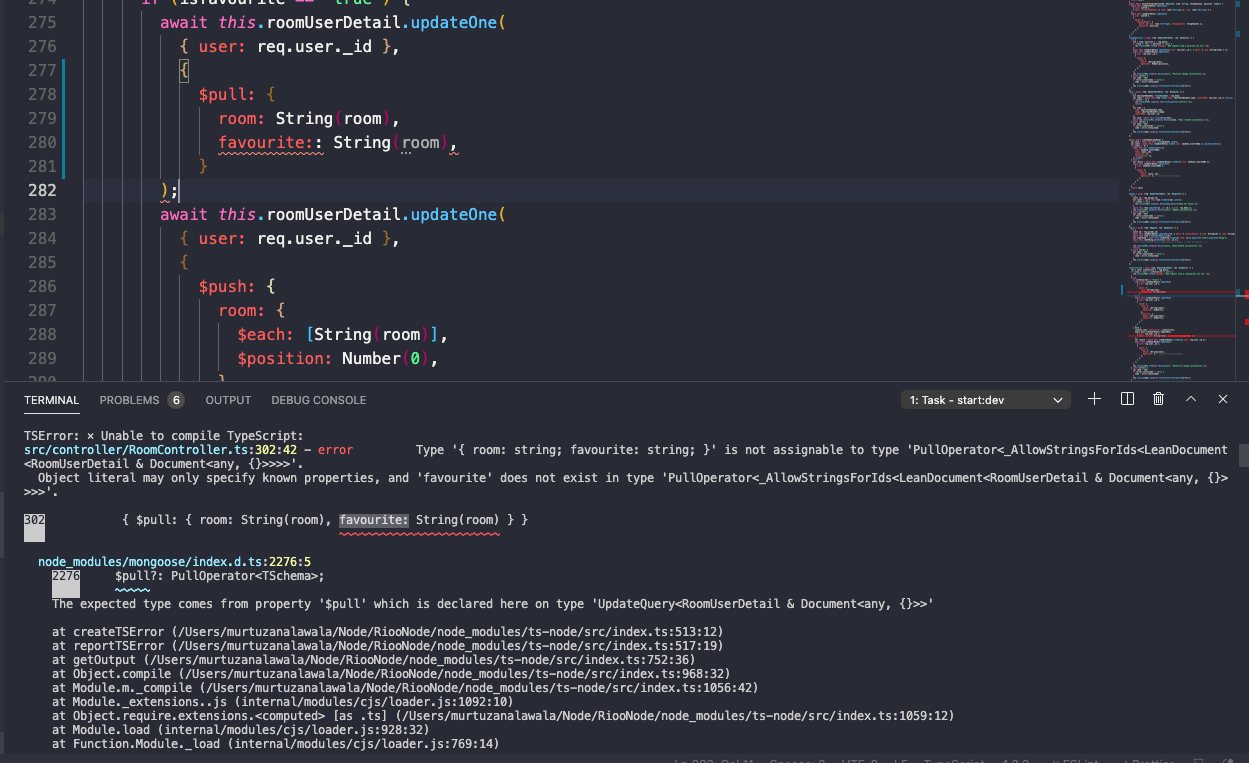$pull with multiple field not working in typescript. · Issue #10024 · Automattic/mongoose · GitHub