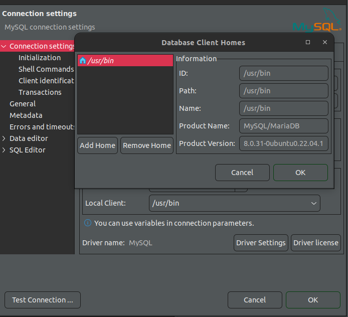 "Client home is not specified for connection" · Issue #1361 · dbeaver ...