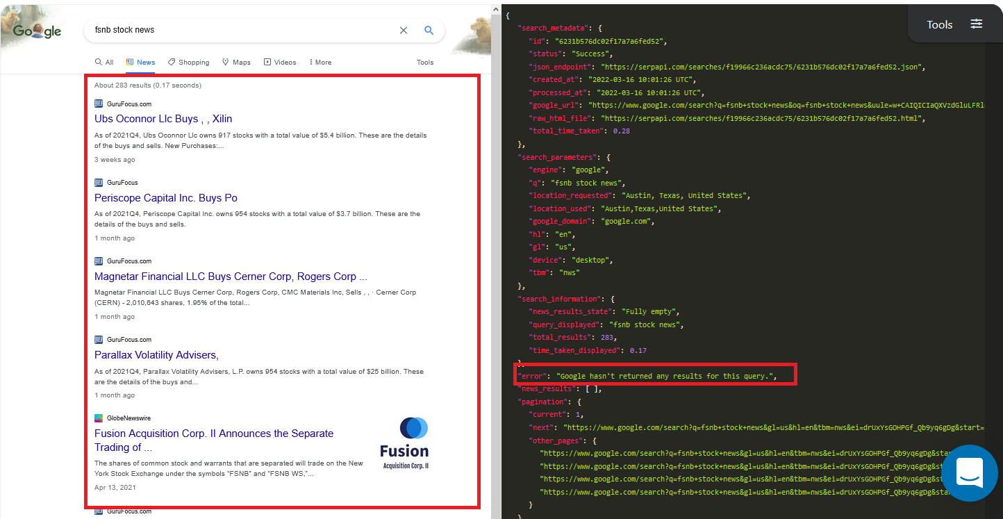 [Google News API] ~40% of Requests Returning No Results Error · Issue ...
