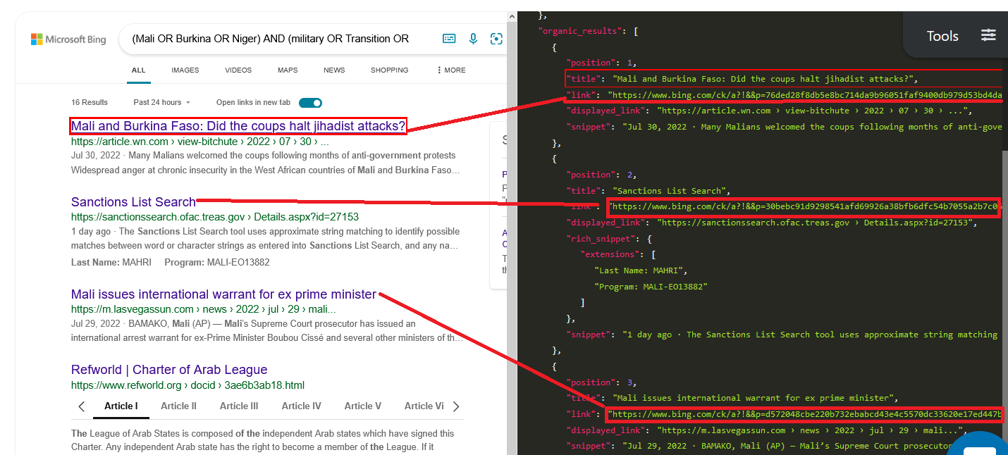 [Bing API | Bug] Bing Tracking Links Parsed Instead of Direct Link in Organic Results · Issue ...