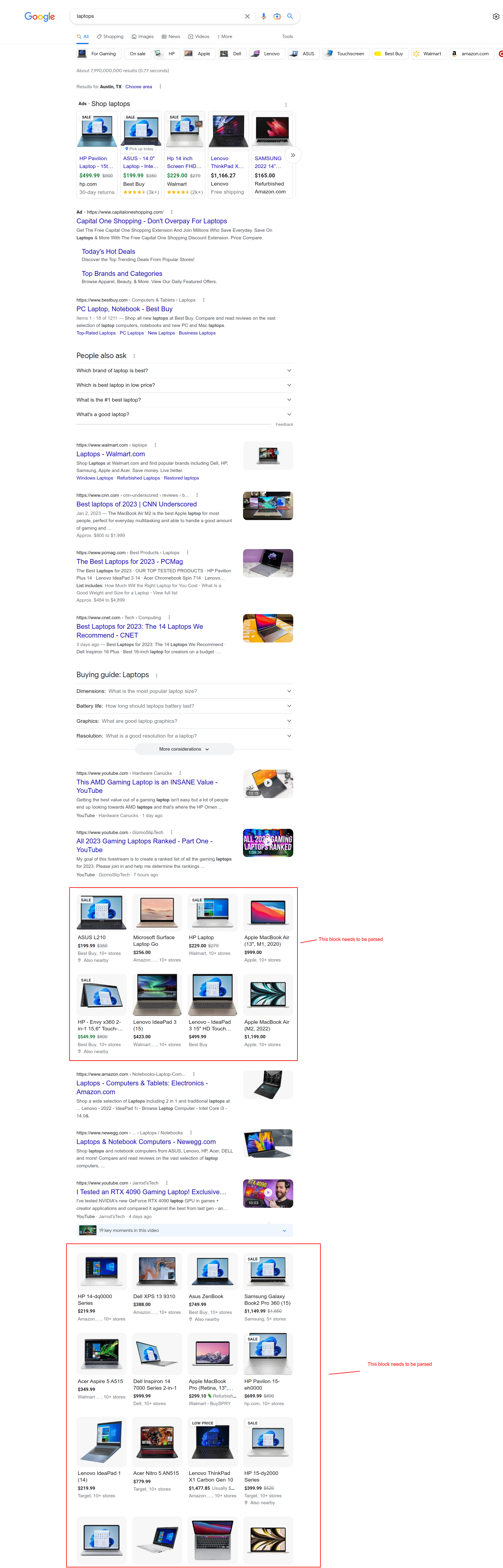 [Google Search API] Shopping Blocks not Parsed and Returned · Issue ...