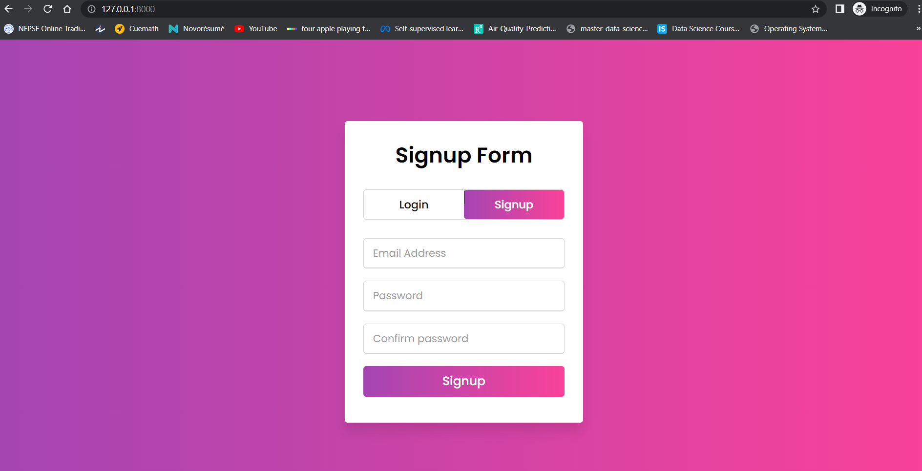 GitHub - AashishKarn-2/Web_project: Used Django as the backend framework of python for the ...