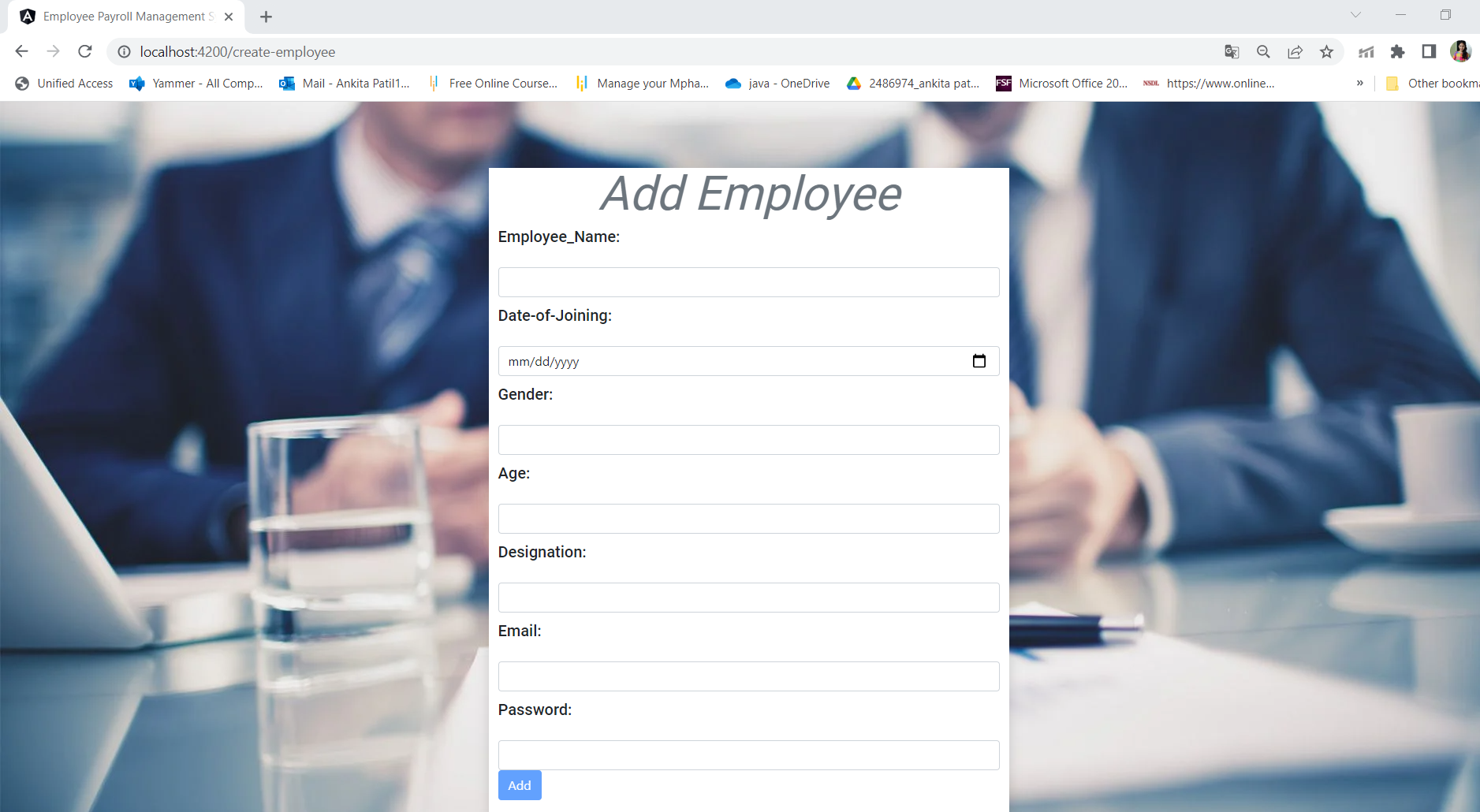 GitHub - ankitapatil77/Employee-Payroll-System