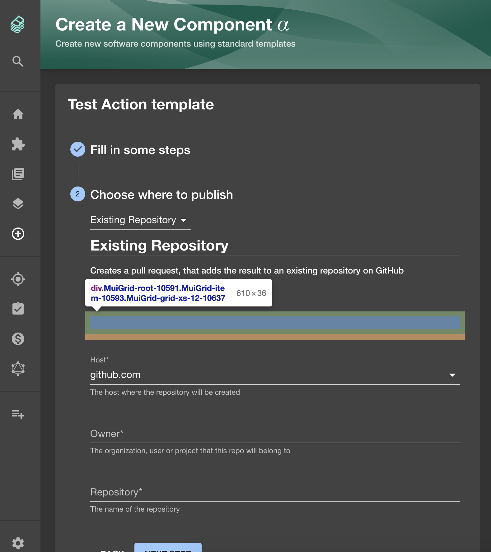 Scaffolder: Hidden fields are not completely hidden · Issue #5833 · backstage/backstage · GitHub