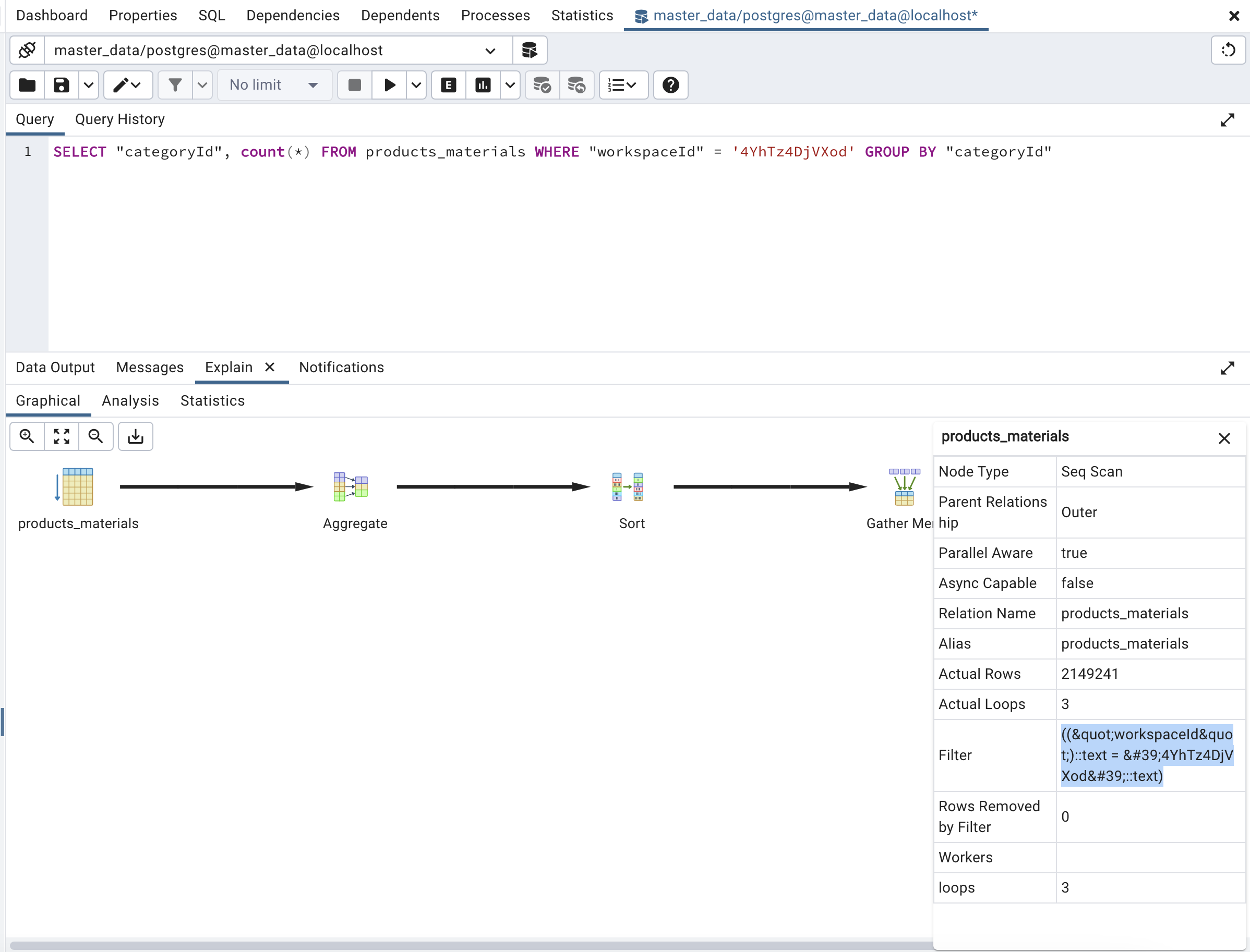 Explain details are HTML escaped · Issue #6352 · pgadmin-org/pgadmin4 · GitHub