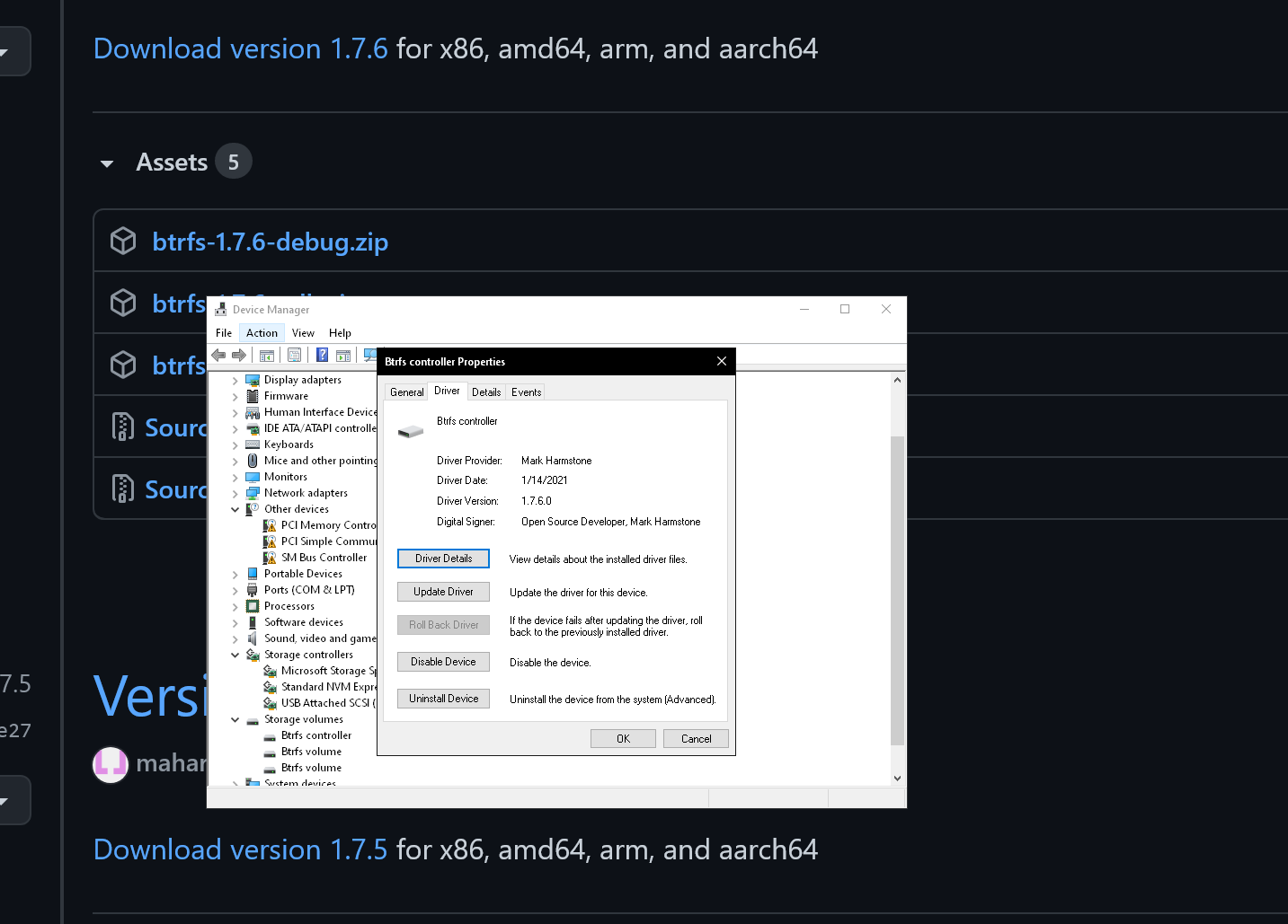 Undeletable empty directories · Issue #368 · maharmstone/btrfs · GitHub