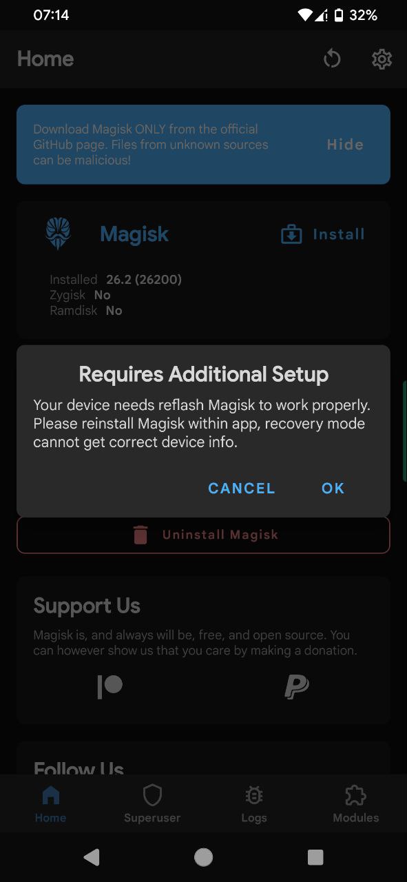 ANYONE PLS HELP! · Issue #7265 · topjohnwu/Magisk · GitHub