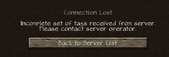 incomplete set of tags received from server. please contact server operator · Issue #459 ...