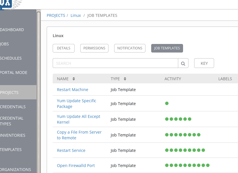 Workflow Templates Disappearing After Selecting Project Job Templates ...