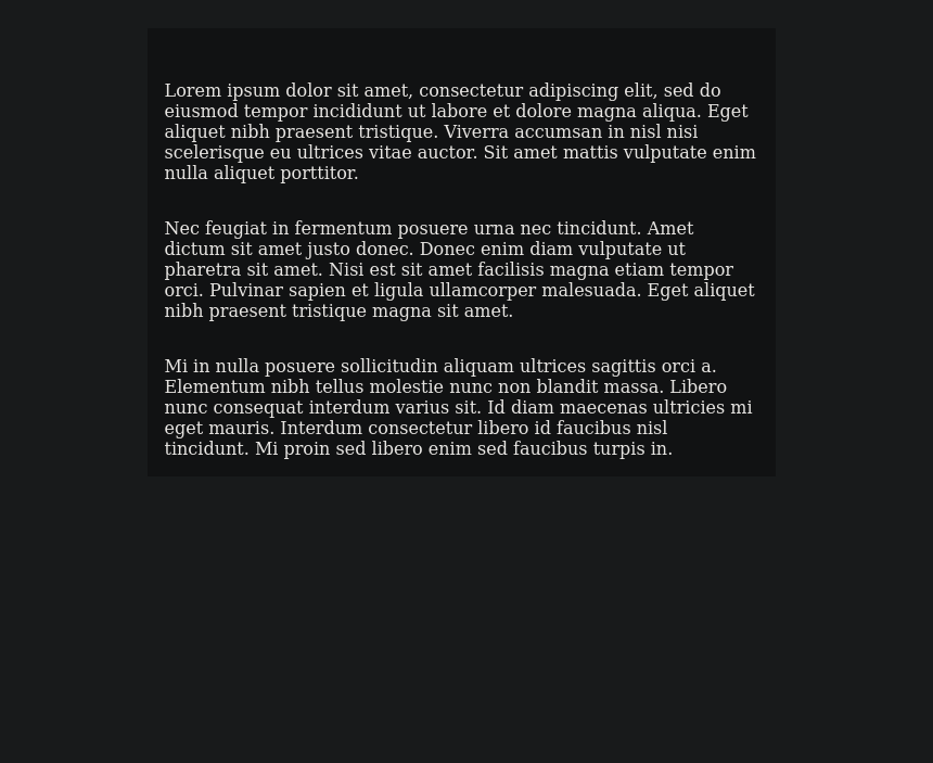 [Bug] simple dark page gets a frame of a different color around body content · Issue #8906 ...