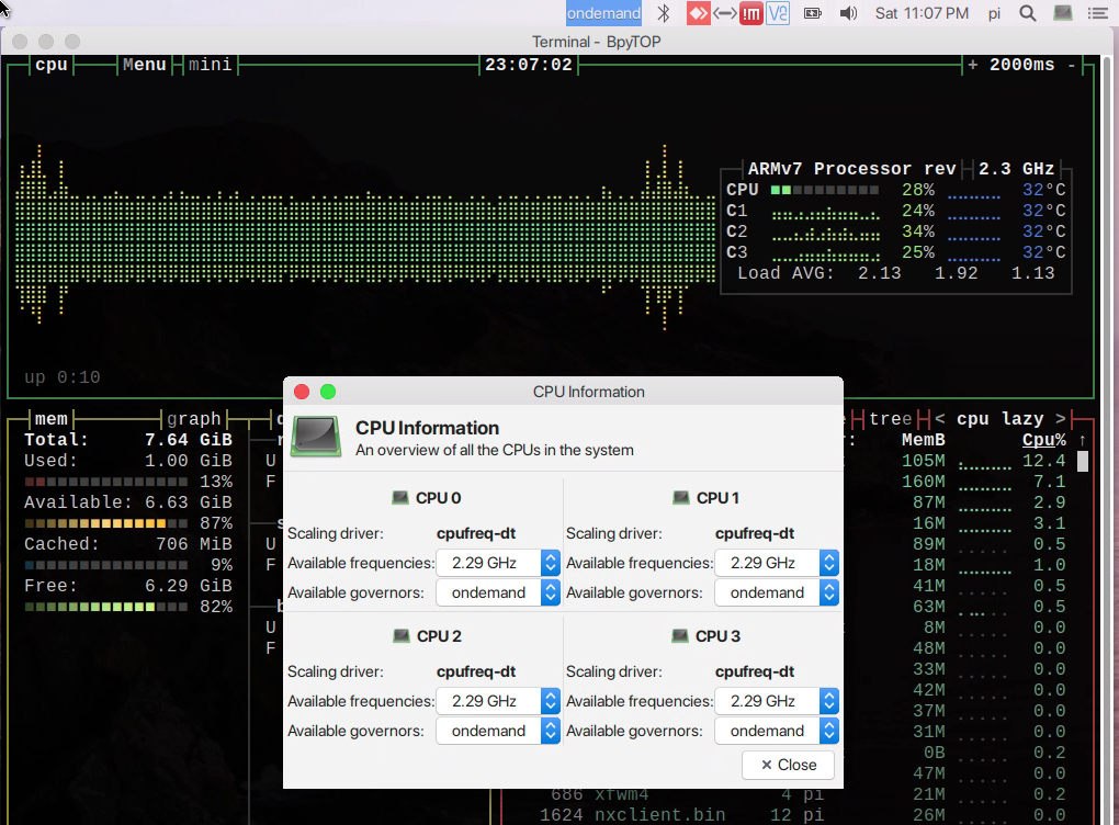 [BUG] Pi 4B only showing 3 cores · Issue #82 · aristocratos/bpytop · GitHub