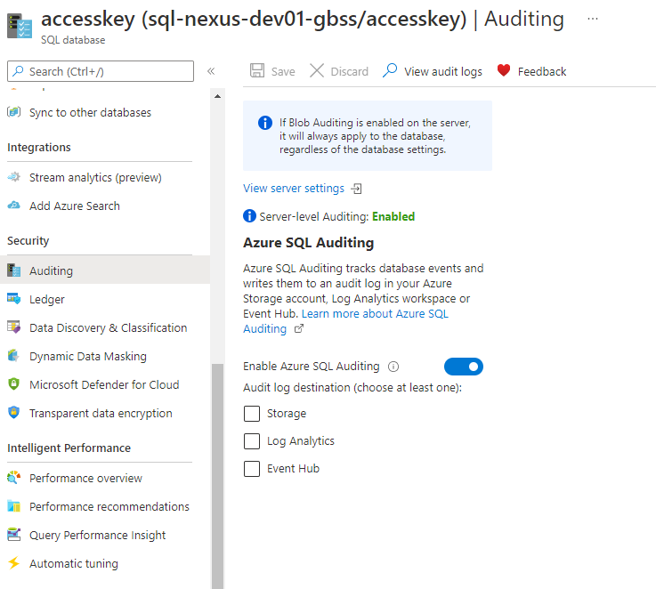 azurerm_mssql_server_extended_auditing_policy not correctly assigning to databse · Issue #17578 ...