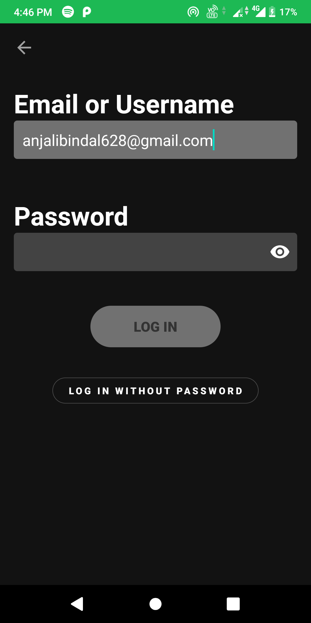 GitHub - anjali628/SpotifyLoginUIClone: An amazing Android UI that resembles the Spotify Login ...