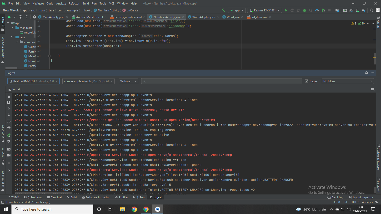 Issue in NumbersActivity.java · Issue #237 · udacity/ud839_Miwok · GitHub