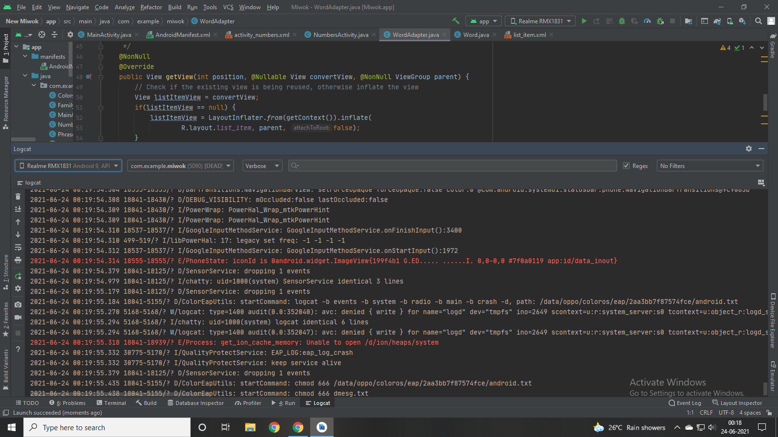 Issue in NumbersActivity.java · Issue #237 · udacity/ud839_Miwok · GitHub