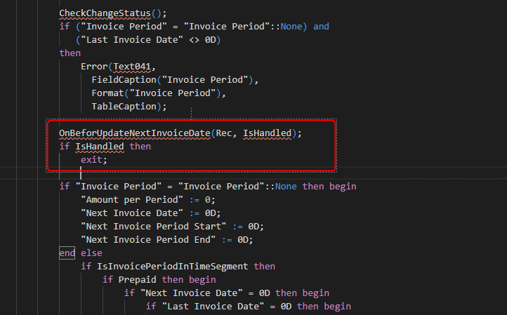 Table 5965 "Service Contract Header" - Field "Invoice Period" - OnValidate · Issue #13570 ...