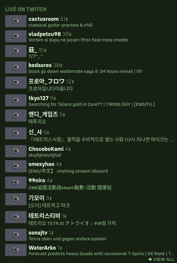 Tetra channel Live streamers are not Live · Issue #975 · tetrio/issues · GitHub