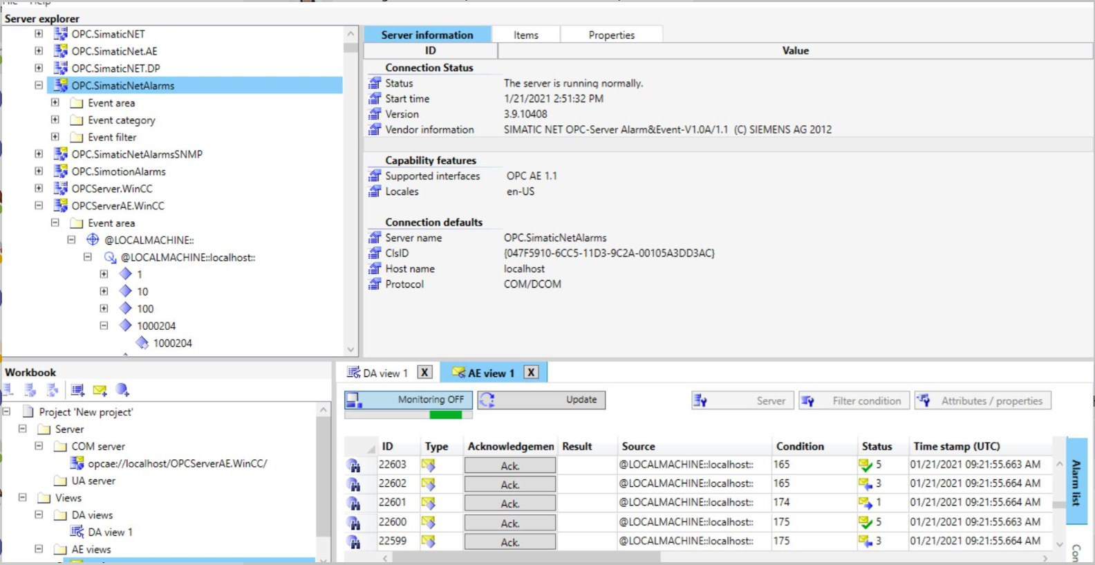 Accessing Historical Alarms and Events Over OPC A&E Server using Python / .NET / Java or any ...
