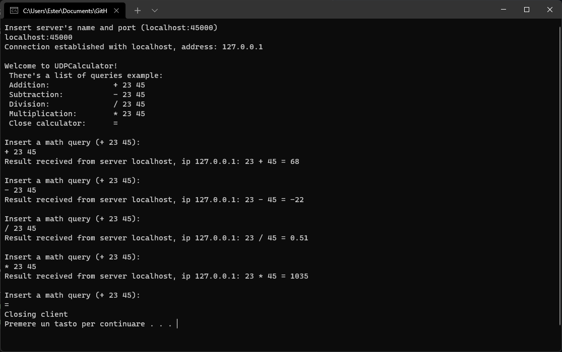 GitHub - molinari135/UDPCalculator: A simple UDP calculator in C