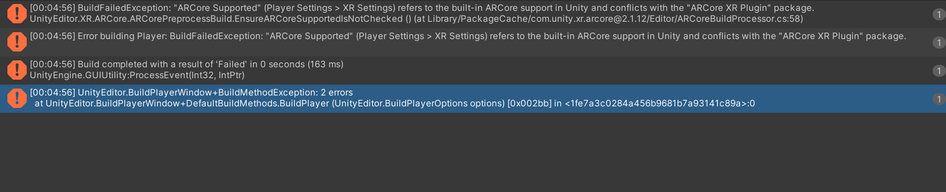 ARFoundation and ARCore compatibility · Issue #714 · Unity-Technologies/arfoundation-samples ...