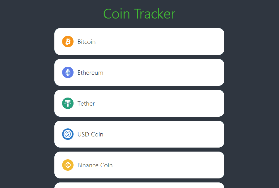 GitHub - teapotsoup/react_cointracker: using https://api.coinpaprika.com/v1