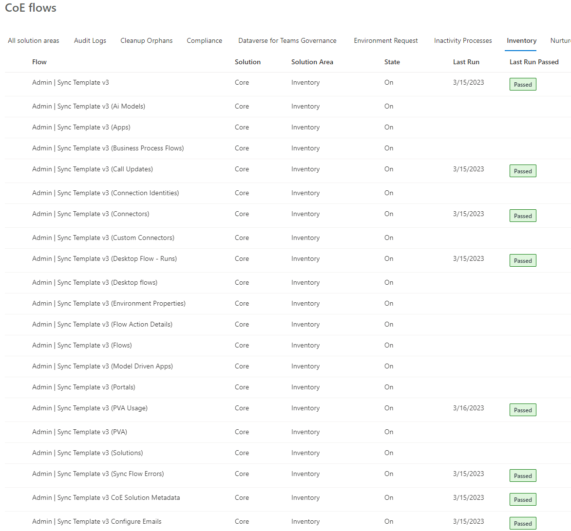 [CoE Starter Kit - QUESTION] Admin | Sync Template Flows not running after environment action ...