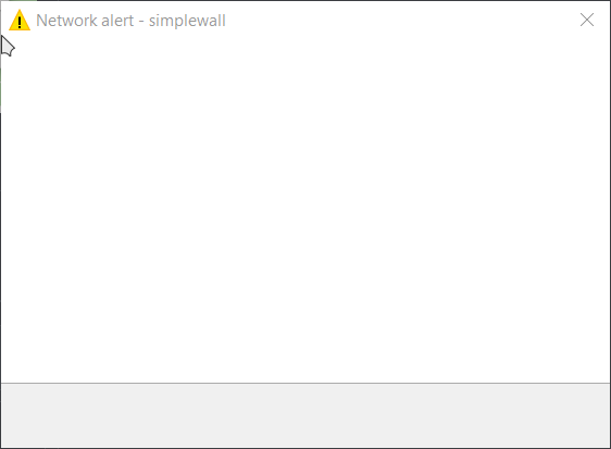 Blank Network alerts · Issue #1009 · henrypp/simplewall · GitHub