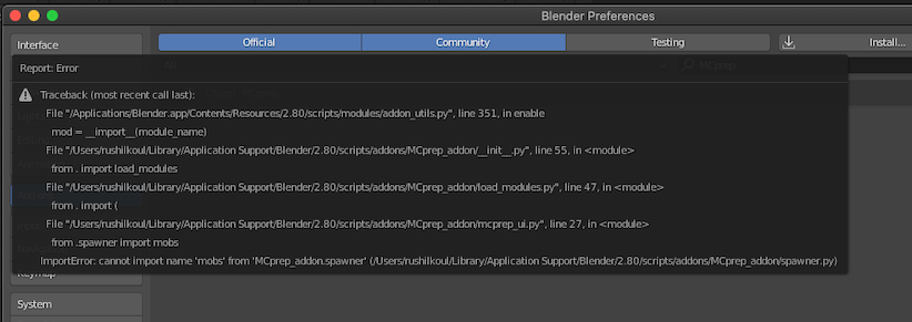 Blender 2 8 Addon Installation Issues · Issue 119 · Moo Ack