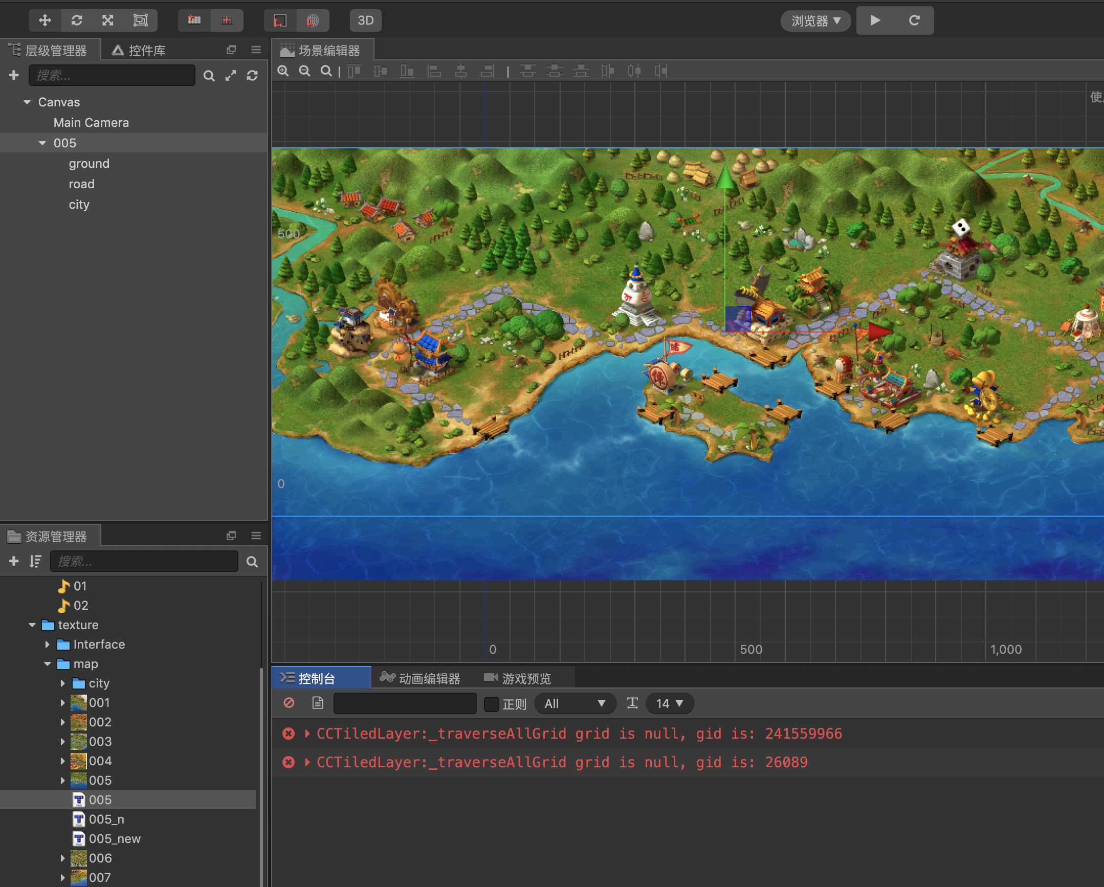 引入tiledmap后，报错：traverseallgrid Grid Is Null · Issue 5751 · Cocoscocos Engine · Github 2153