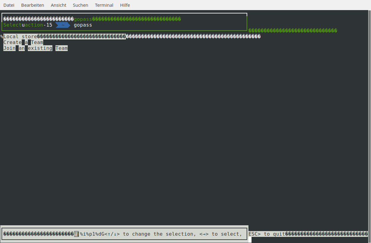 Wizard UI broken · Issue #665 · gopasspw/gopass · GitHub