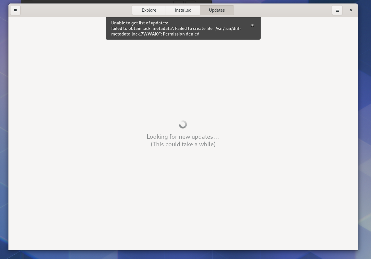 Bug: Fedora32 gnome-software tries to use dnf · Issue #36 · fedora-silverblue/issue-tracker · GitHub