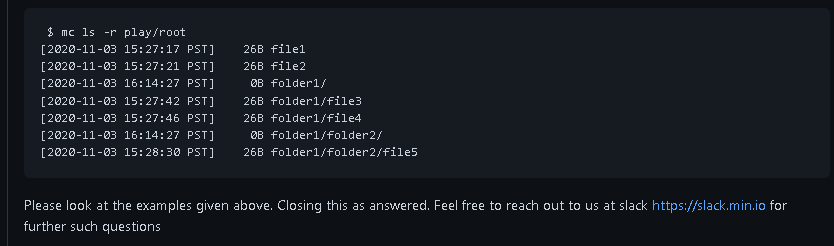 minio doesn't list folders · Issue #16663 · minio/minio · GitHub