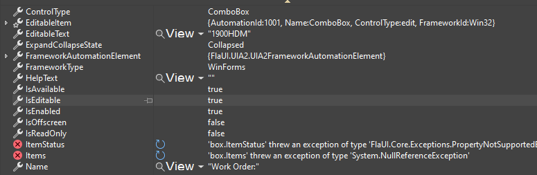 ComboBox has no items · FlaUI FlaUI · Discussion #544 · GitHub