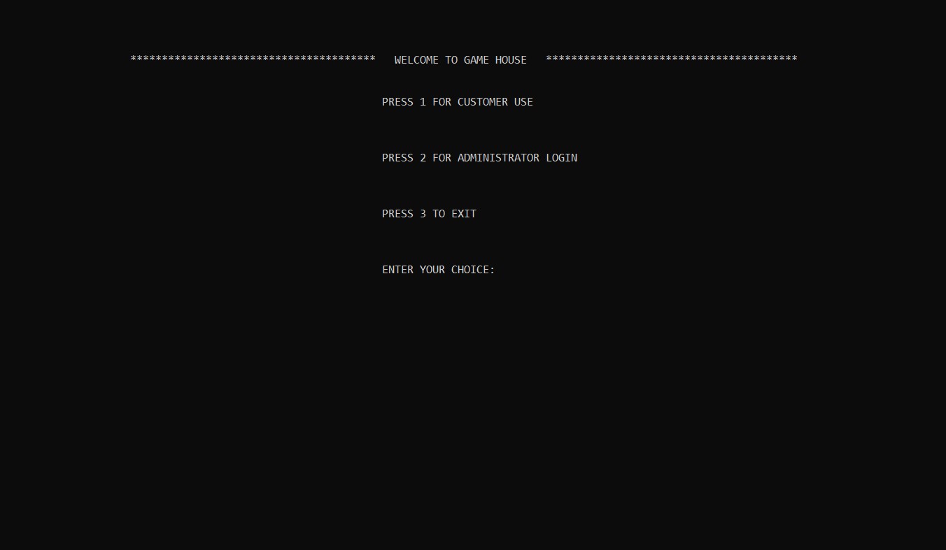GitHub - Abhishek-cybertech/GameHouse-Shop-Application: A console based application for a gaming ...