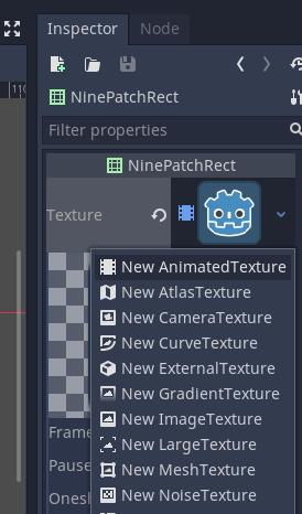 [3.2.4 Beta 4] When I use a AnimatedTexture in the NinePatchRect, it gives the error. · Issue ...