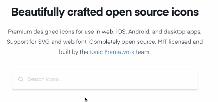 Search Input on website is skipping characters · Issue #666 · ionic-team/ionicons · GitHub
