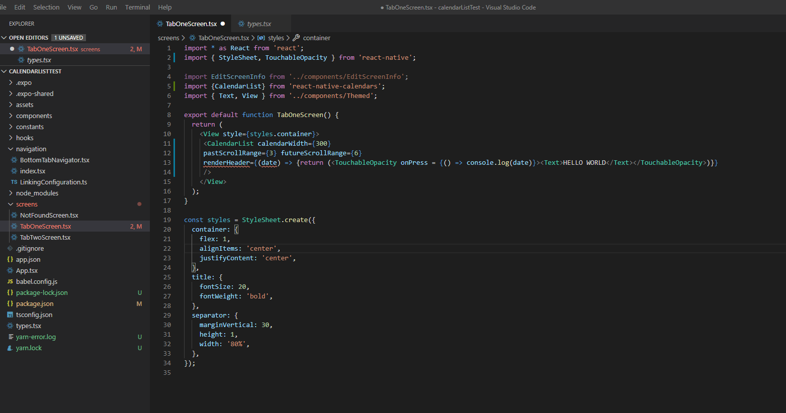 Vertical CalendarList renderHeader is not producing any output · Issue #1216 · wix/react-native ...