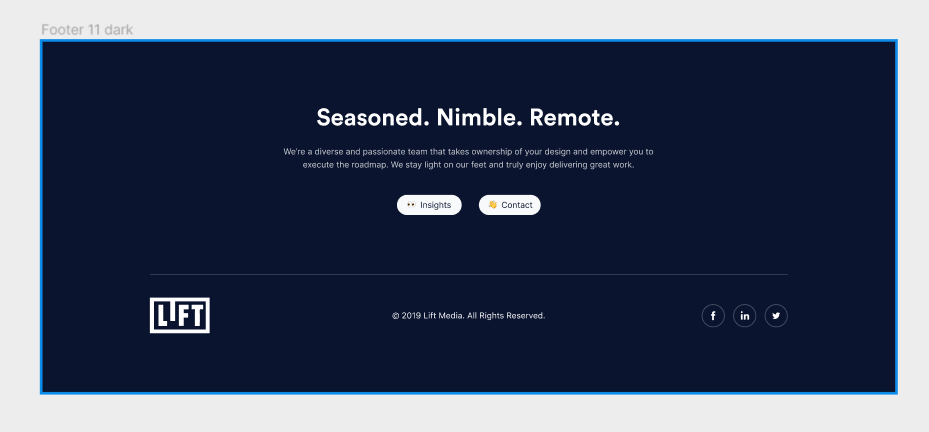 Create A Footer 11 Dark · Issue 448 · Clueless Communityseamless Ui