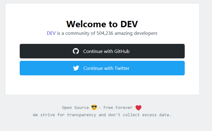 non-social login form gone (dev.to) · Issue #11269 · forem/forem · GitHub