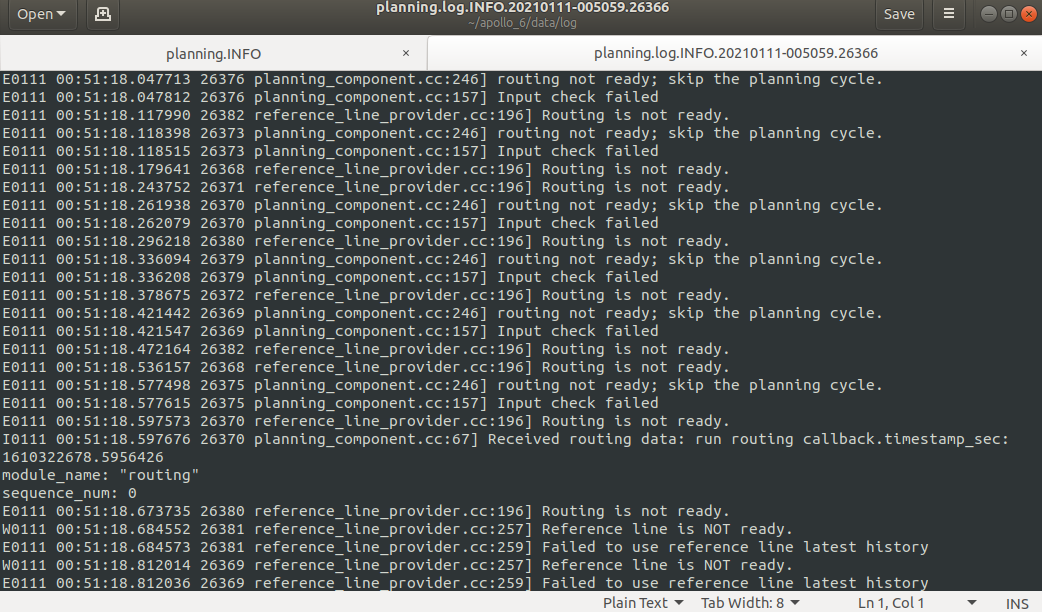 Failure in running Module 'Planning' · Issue #13300 · ApolloAuto/apollo · GitHub