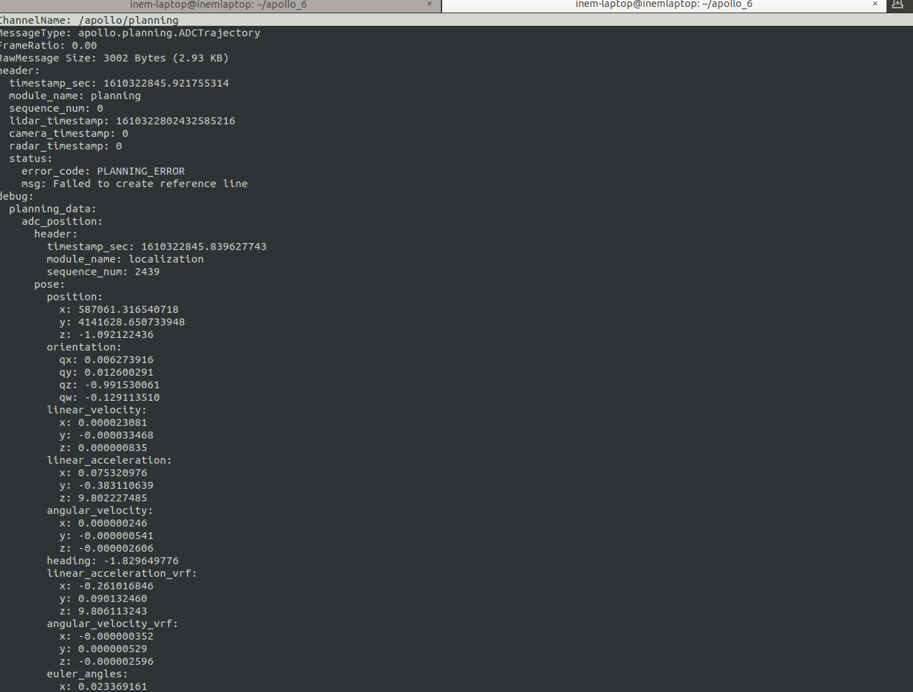 Failure in running Module 'Planning' · Issue #13300 · ApolloAuto/apollo · GitHub