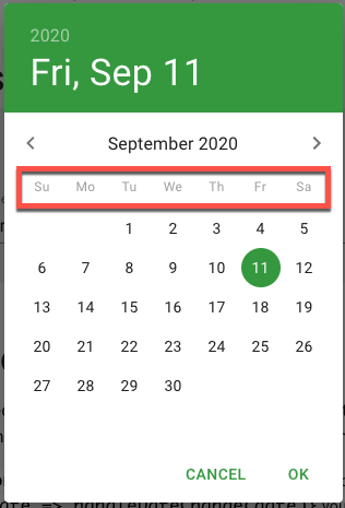 Improve screen reader announcement for daysHeader · Issue #2108 · mui ...