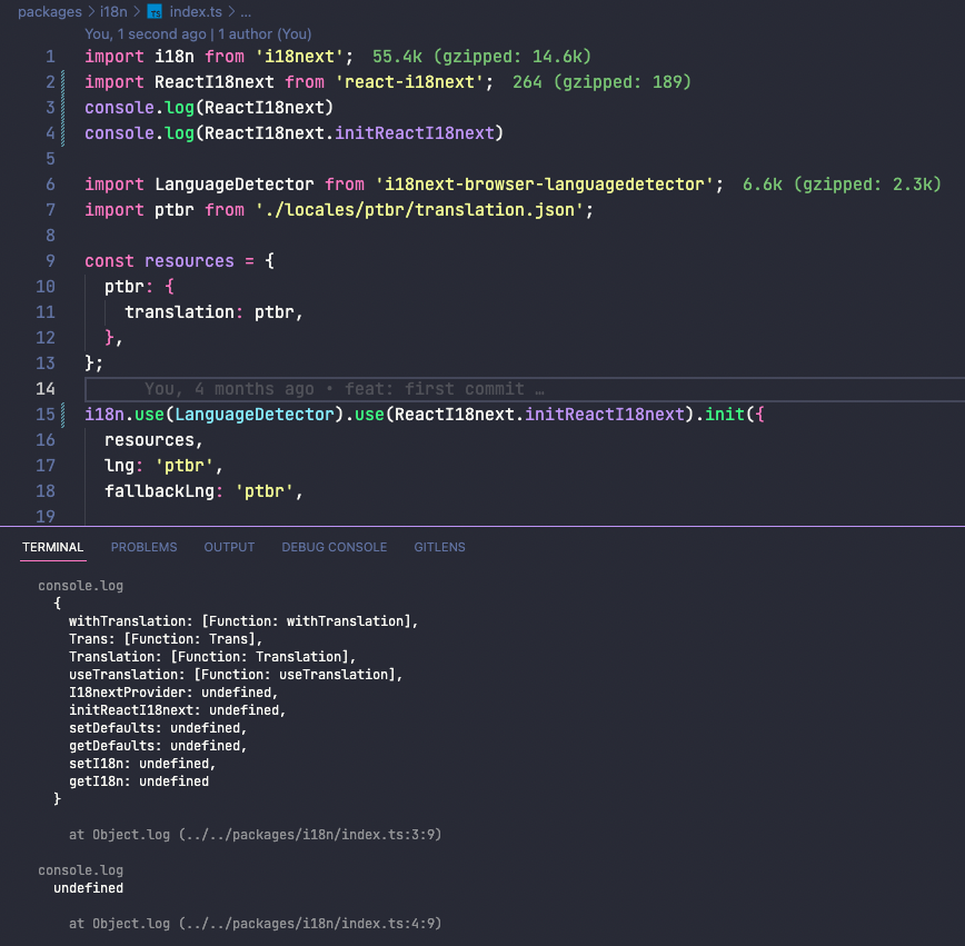 You are passing an undefined module! Please check the object you are passing to i18next.use ...
